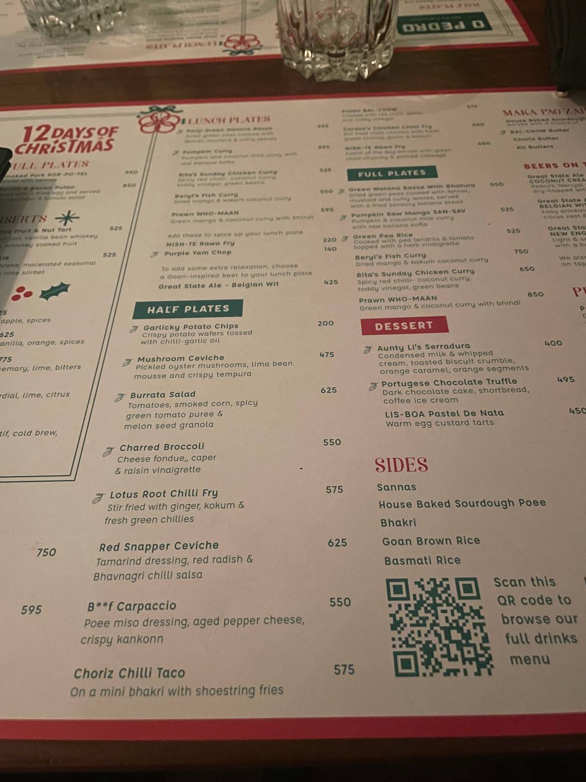 Menu at O Pedro - BKC, Mumbai, Unit No 2