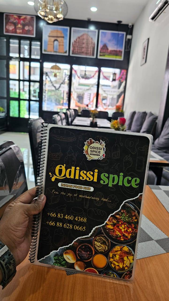 Menu at ODISSI SPICE INDIAN FOOD HUB restaurant, Pattaya City