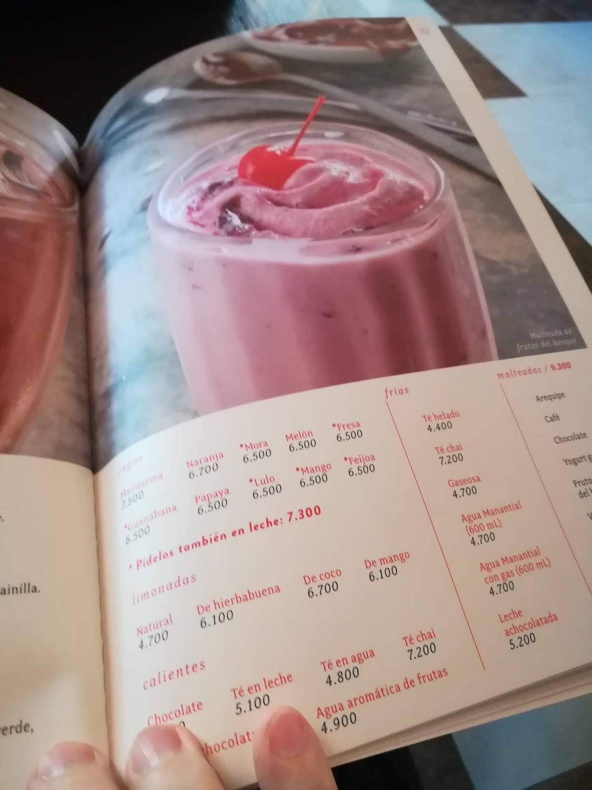 Carta del restaurante OMA, Bogotá, AV CARRERA. 11 A N. 98-07
