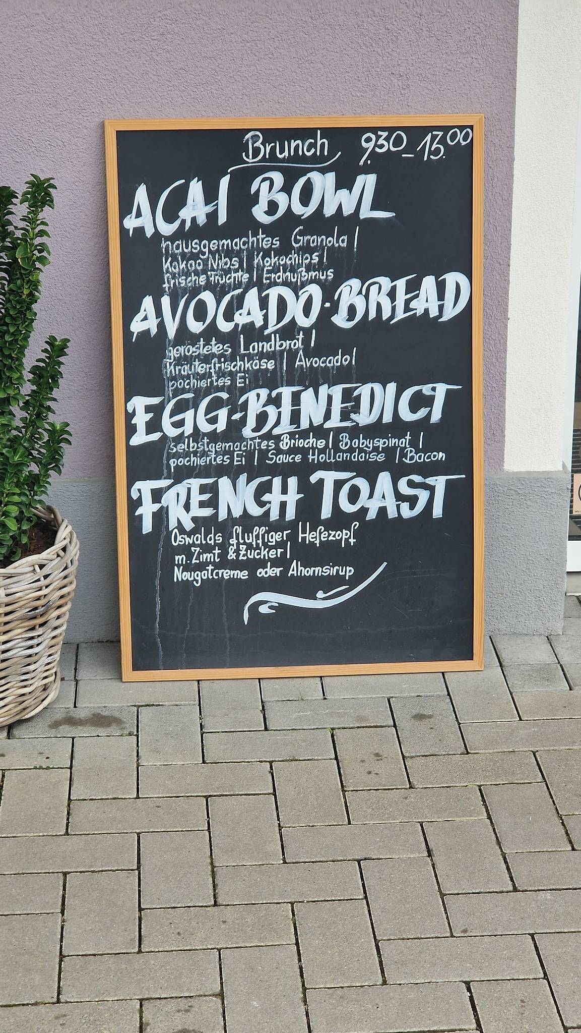 Speisekarte von Cafe Oswald, Landau in der Pfalz
