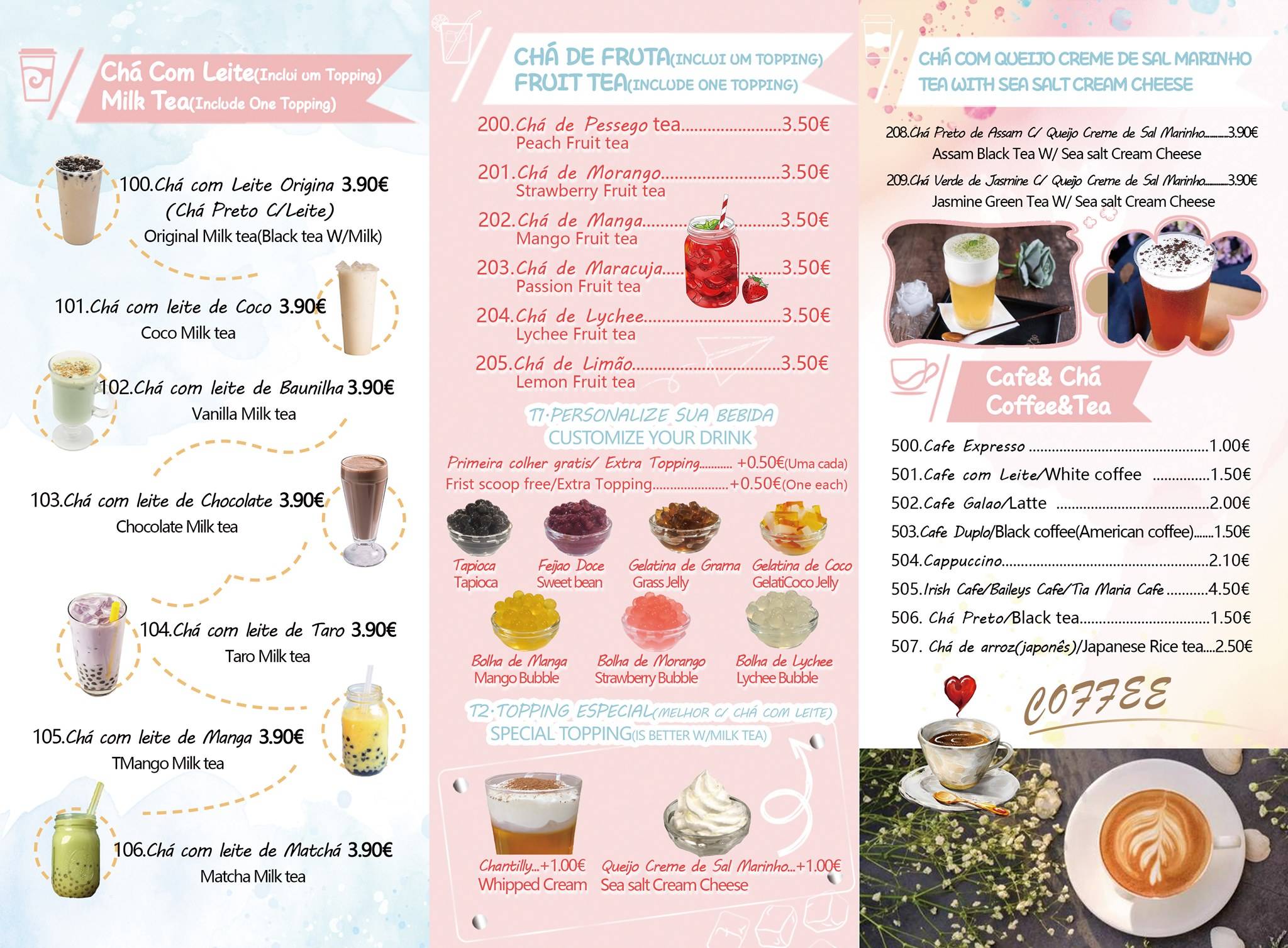 Menu em Ohayou Ramen and Bubble Tea restaurante, Quarteira, R. Vasco da ...
