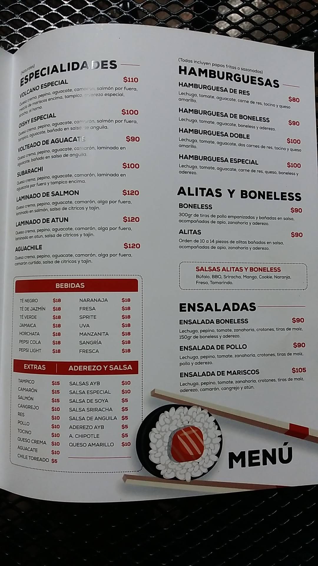 Menu at Oishy Sushi "Alvaro Obregón" restaurant, Hermosillo, Av ...