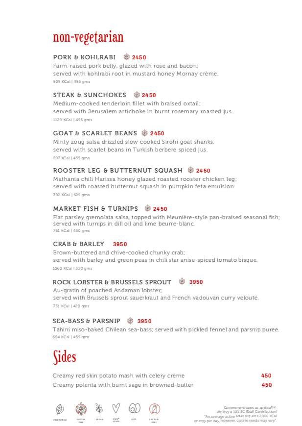 Menu at Olive Bar & Kitchen, New Delhi, Mile 6