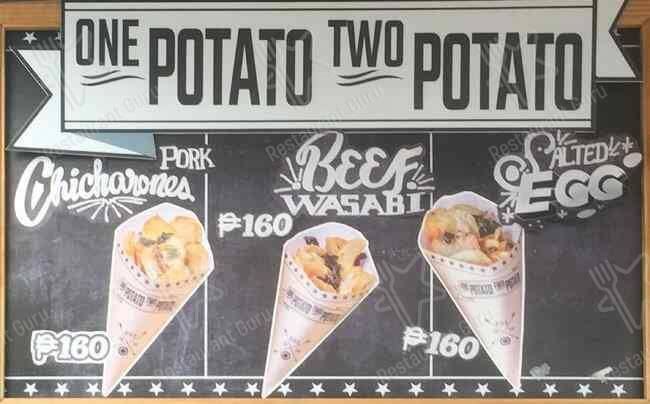 Menu at One Potato Two Potato restaurant, Santa Rosa