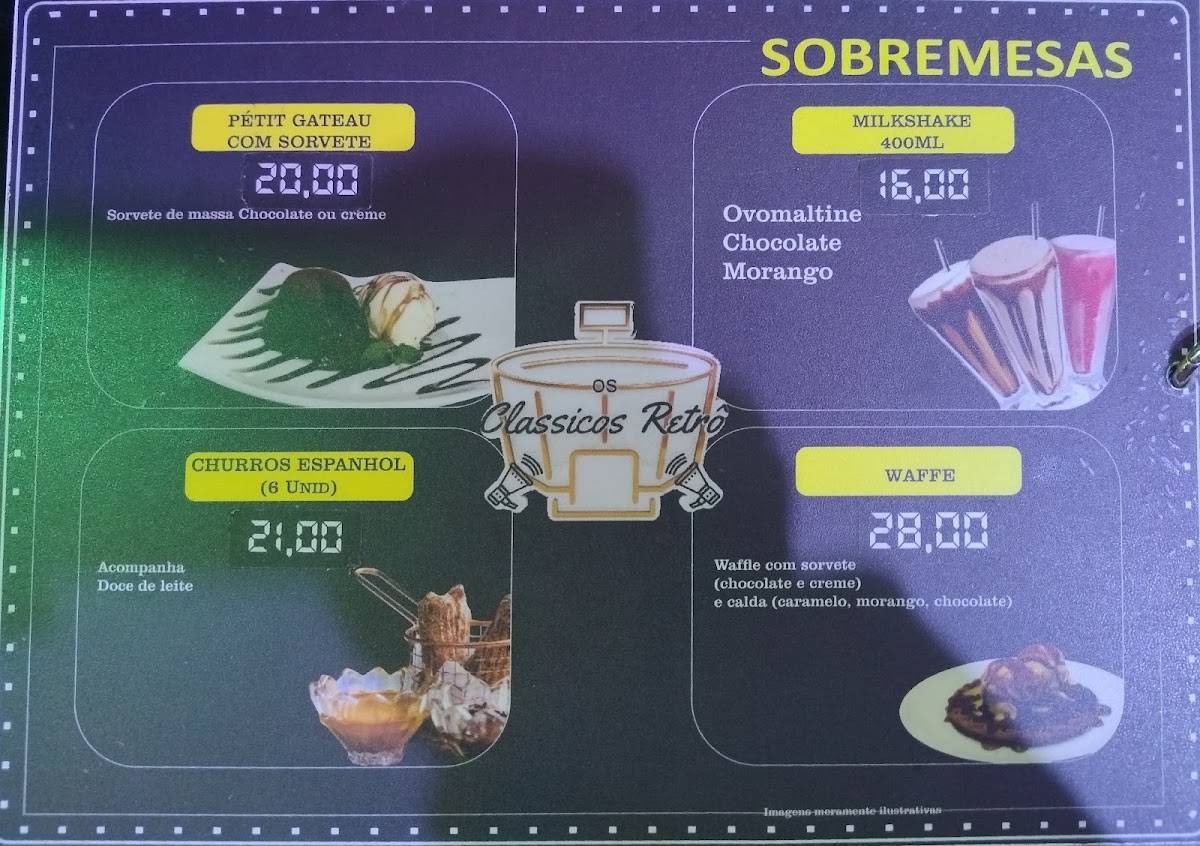 Menu em Os Clássicos Retrô pub & Bar, São Caetano do Sul