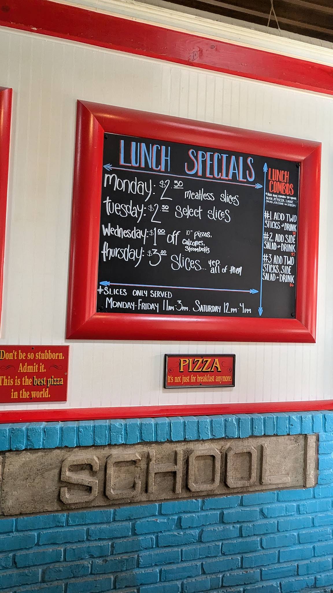Menu at Oscar's Pizza pizzeria, Kokomo