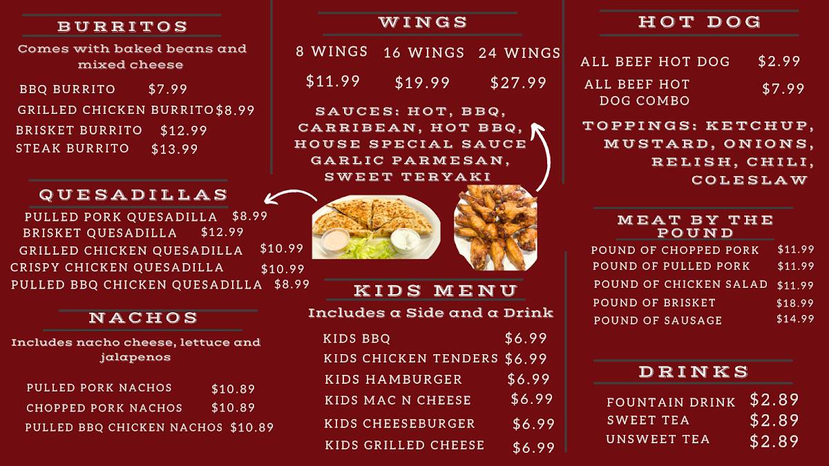 Menu at Otto BBQ & Grill, Ahoskie