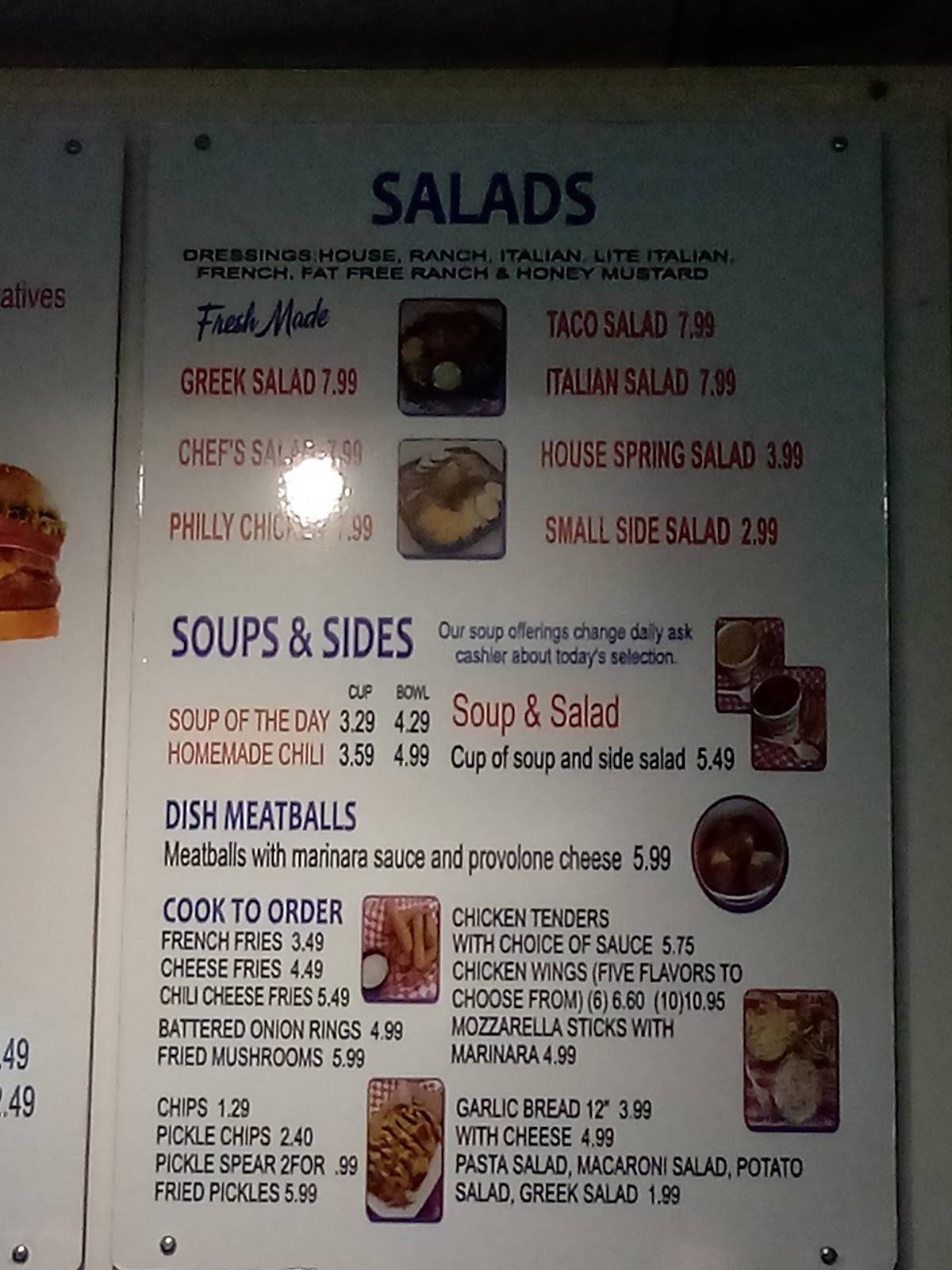 Menu at Our Hero & More restaurant, Springfield, N Plum St