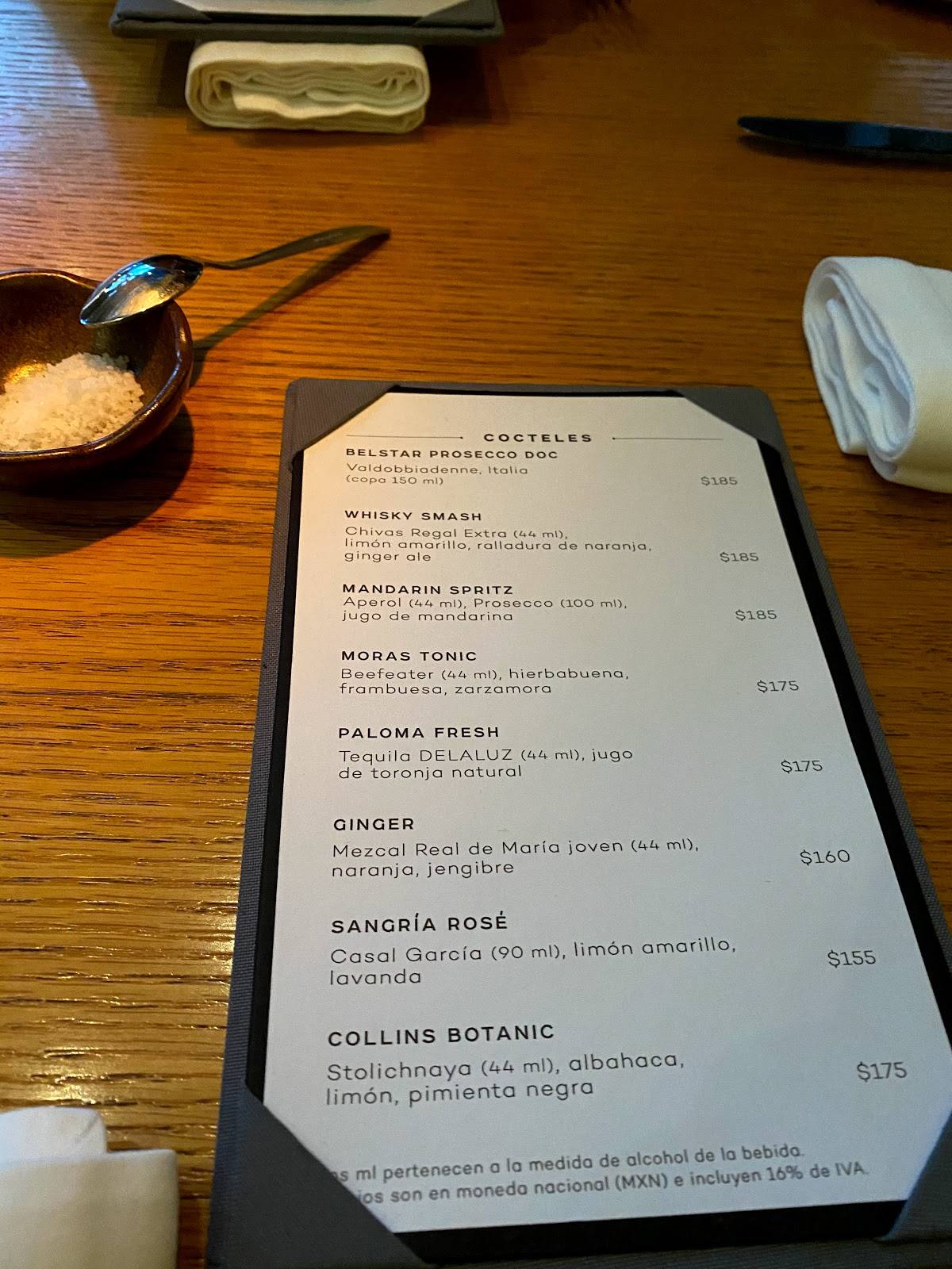 Carta del restaurante PANGEA, San Pedro Garza García, Av. del Roble 660