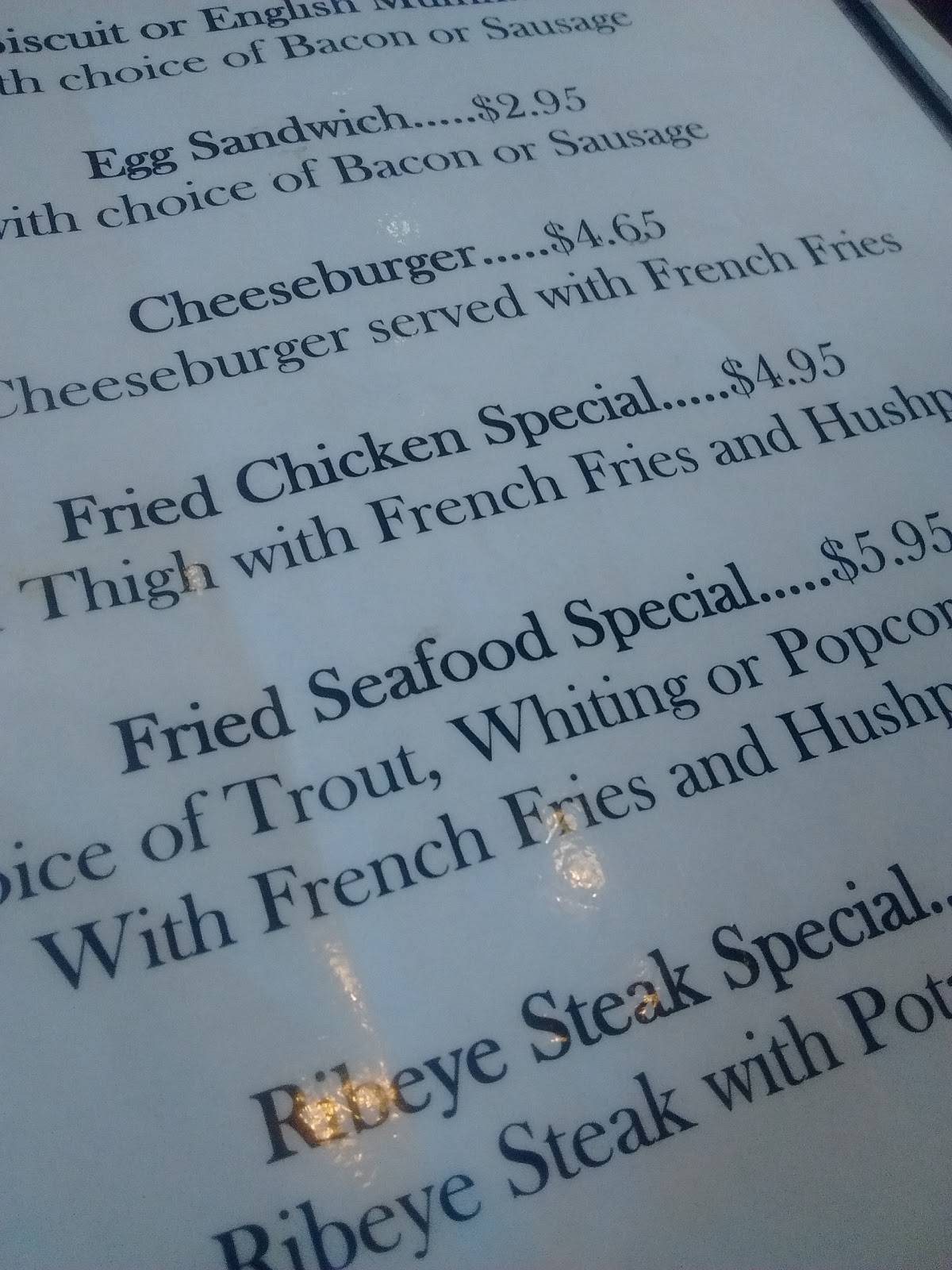 Menu at Pan Pan Diner restaurant, Durham