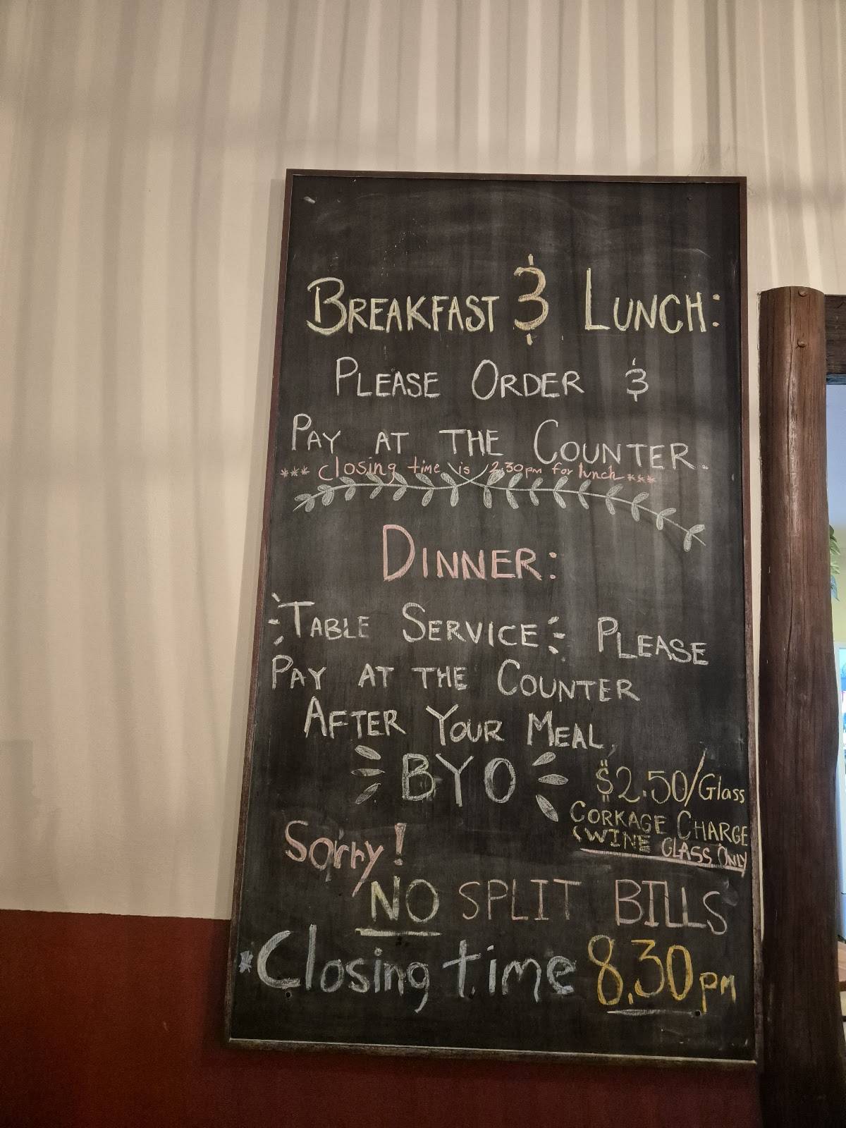 Menu at Pannarai - Cafe & Restaurant, Dongara
