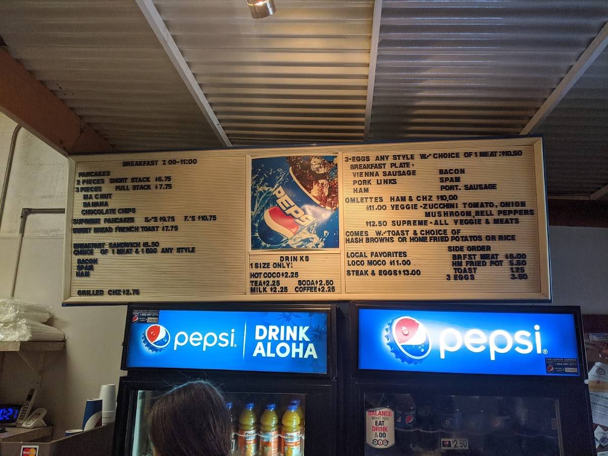 Menu at Papa Ole's Kitchen restaurant, Hauula