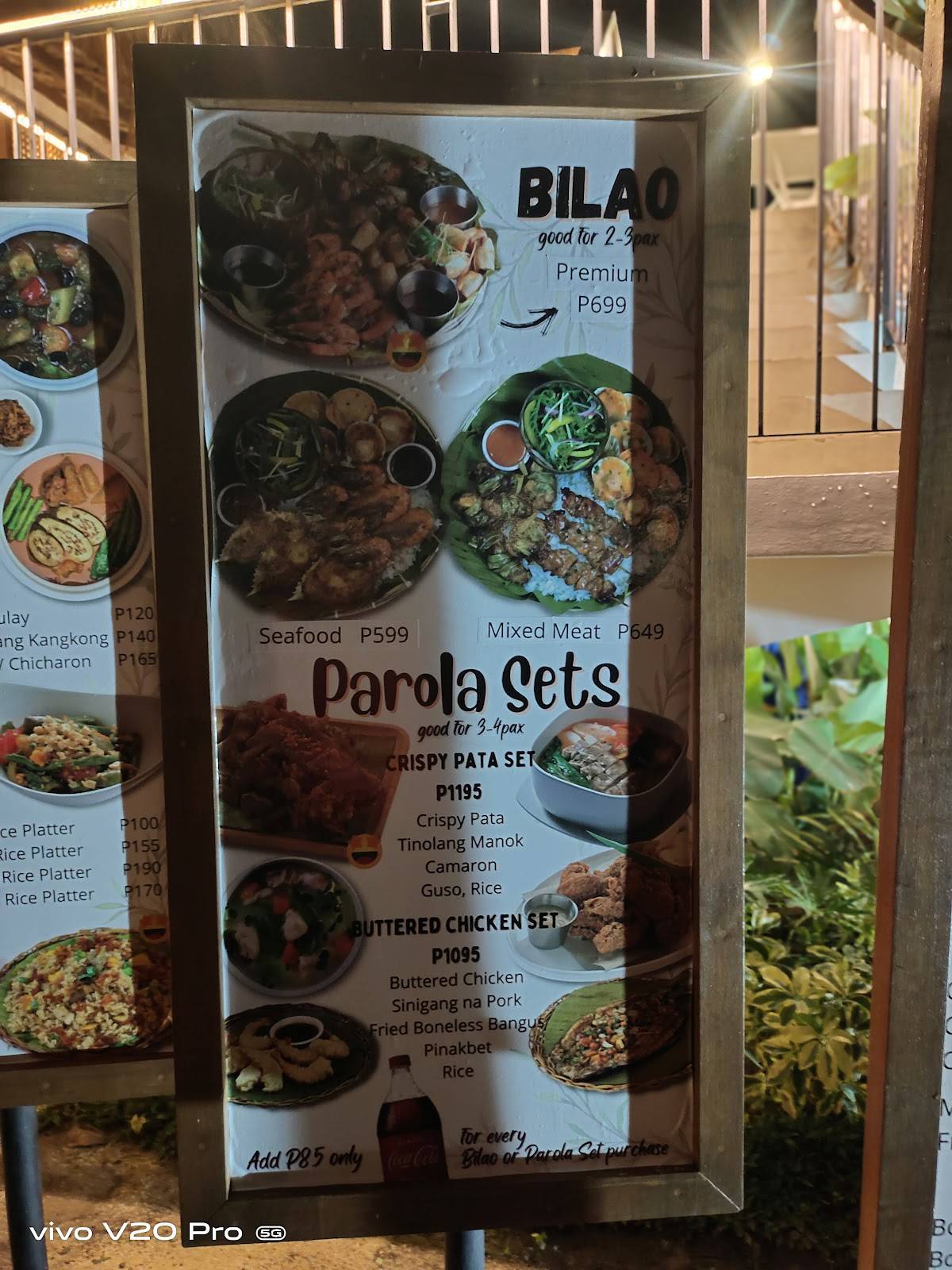 Menu at Parola Seaview Restaurant - Danao, Danao City