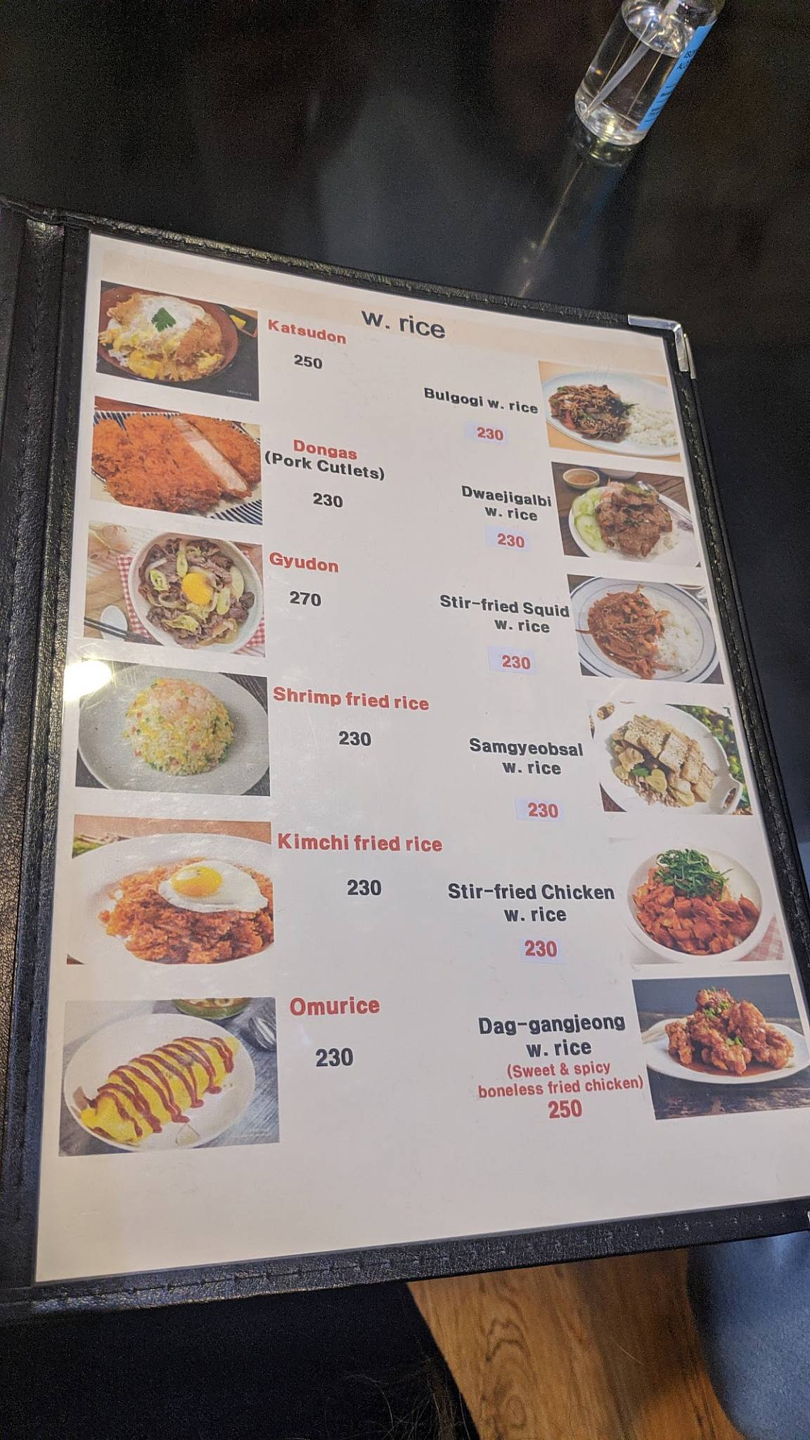 Menu at Salang Restaurant, Pasig