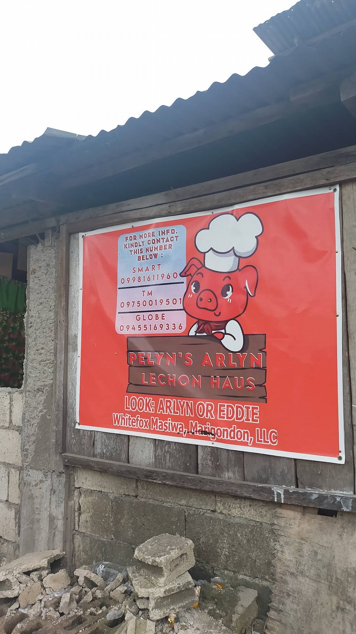 Menu at Pelyns Lechon restaurant, Lapu-Lapu City