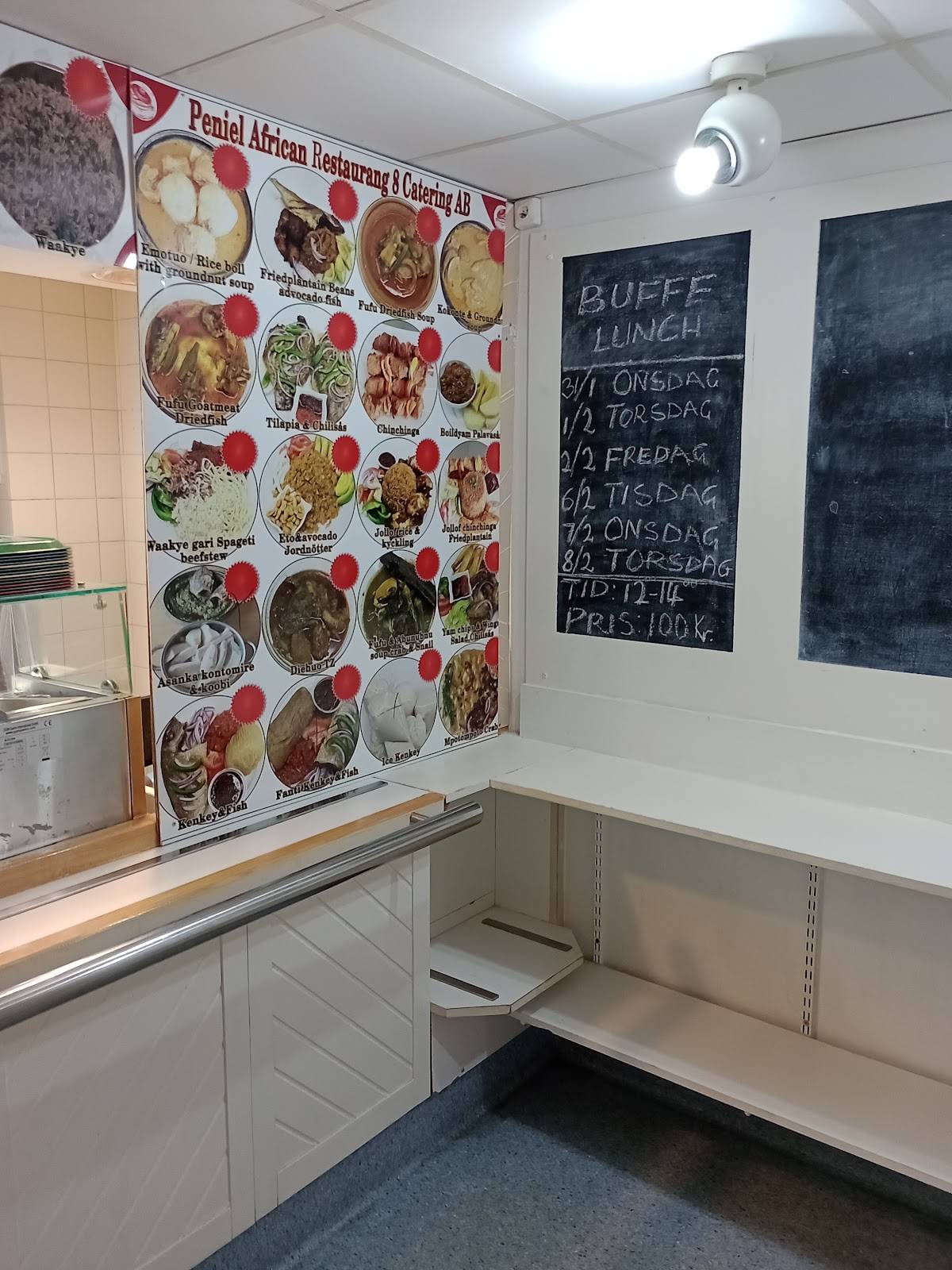 Menu at Peniel African Restaurant, Huddinge