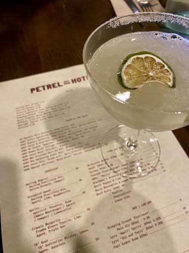 Menu at Petrel Hotel restaurant, Geelong West