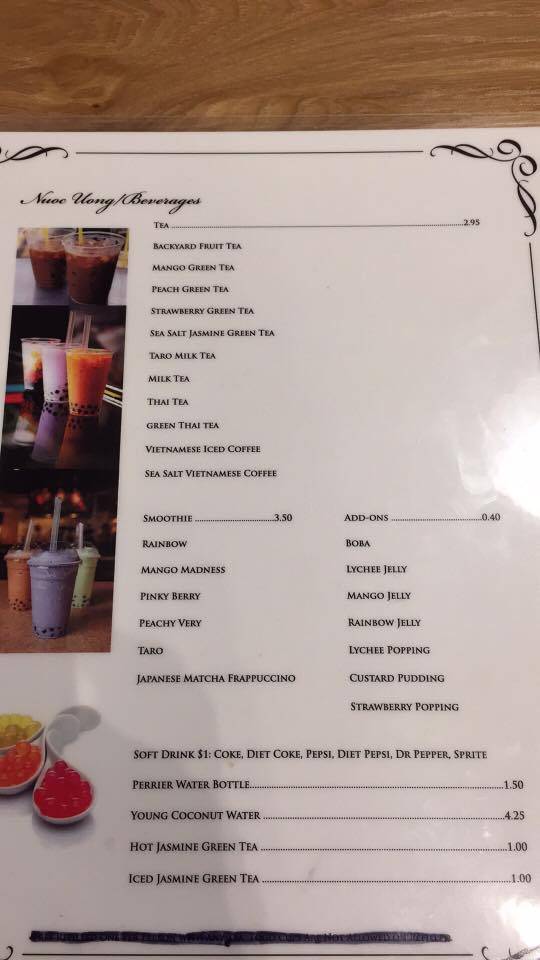 Carta del restaurante Pho Spot, Rancho Cucamonga