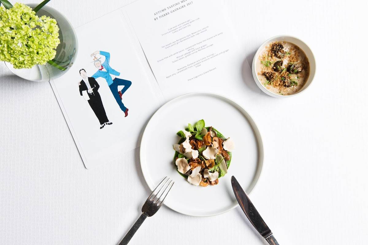 Menu at Pierre restaurant, Hong Kong