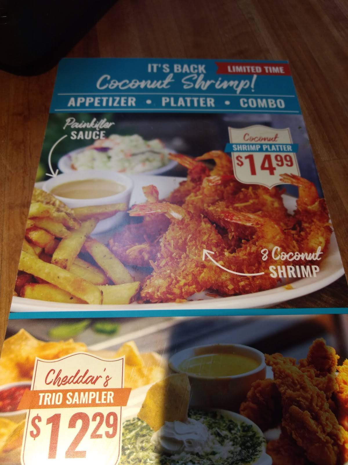Menu at Cheddar's Scratch Kitchen restaurant, Pigeon Forge