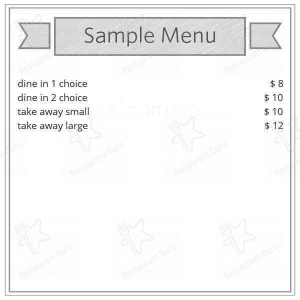 Menu at Pinoy Kitchen Doonside restaurant, Doonside