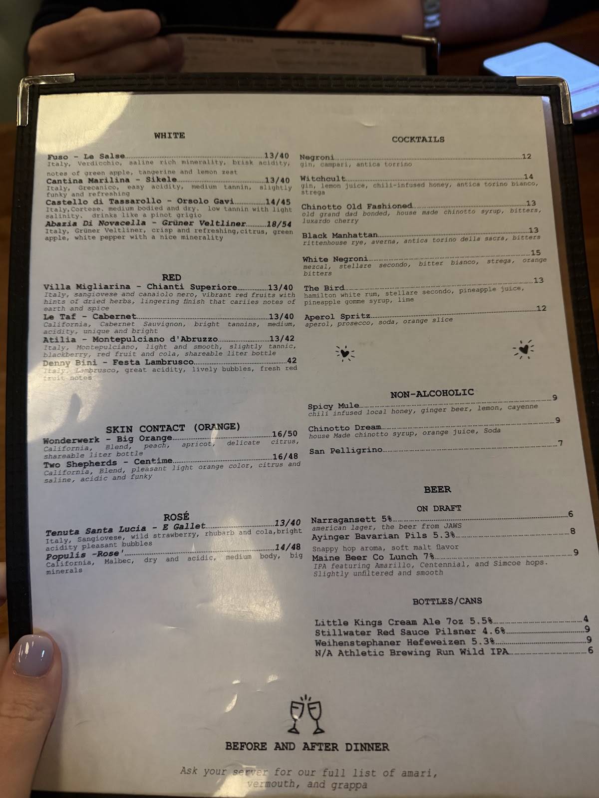 Menu at Pizza Lupo pizzeria, Louisville