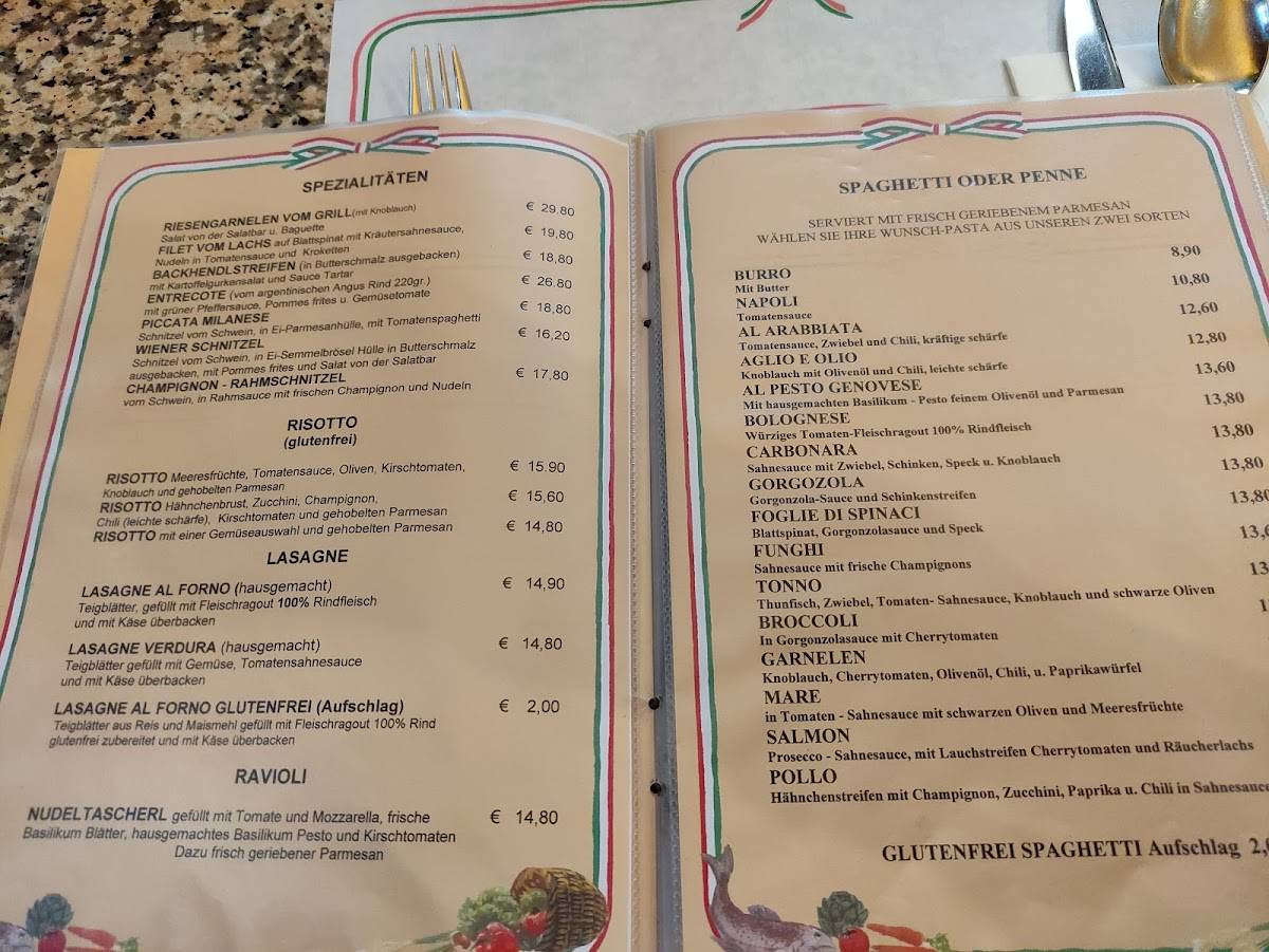 Menu at Pizza & Pasta - Spaghetti & Co, Salzburg