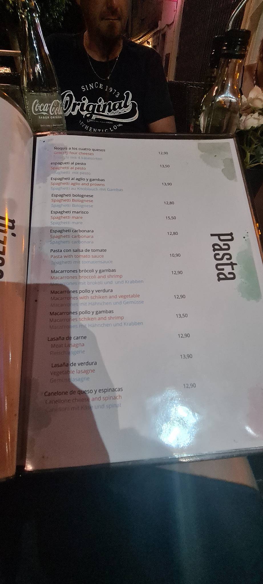 Carta de Pizzeria Artà, Artà