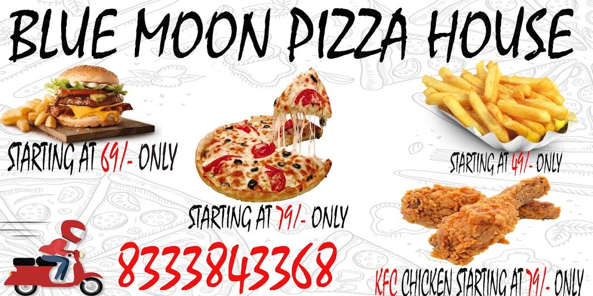 Menu at The blue moon food court, Tadipatri