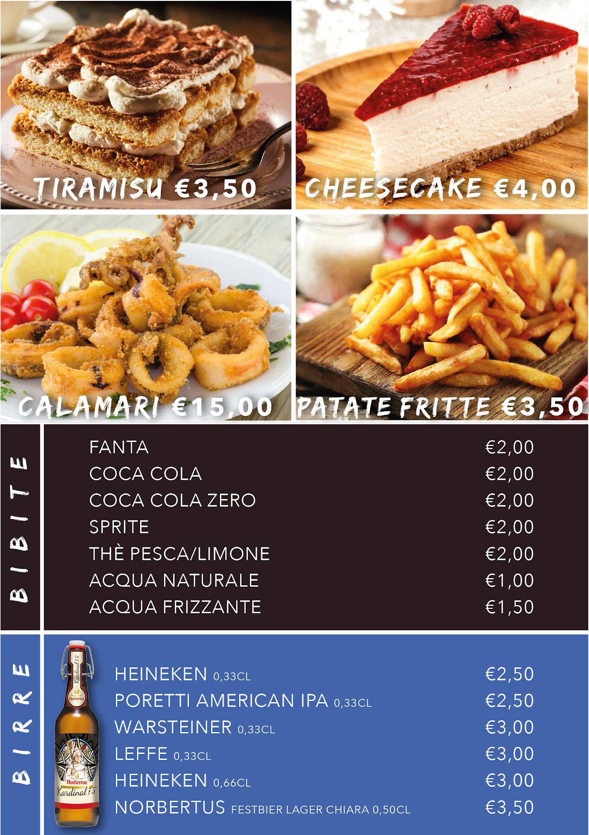 Speisekarte von Planet Pizza Uras, Uras