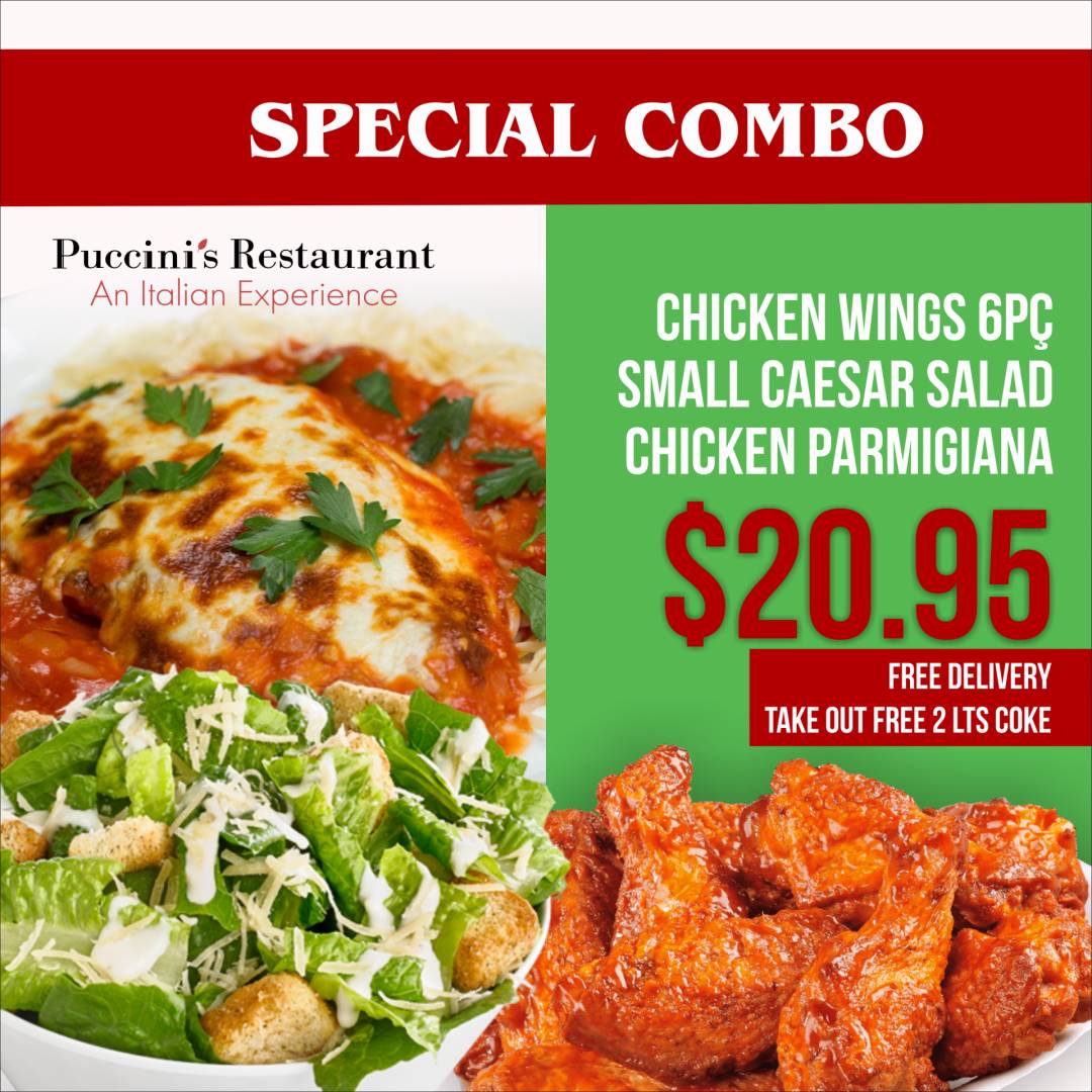 Carta de Puccini's Restaurant & Pizza - Plantation, Plantation