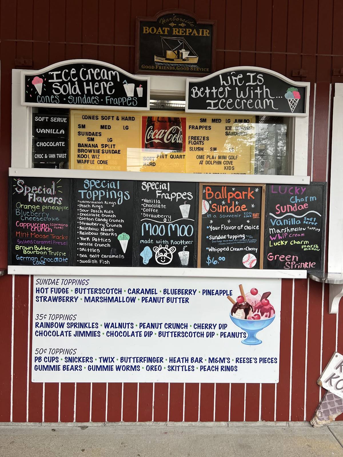 Menu at Kool-Kone restaurant, Wareham