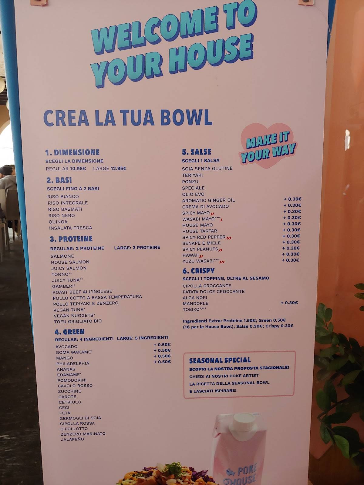 Menu da Poke House - Pavia pub & bar, Pavia