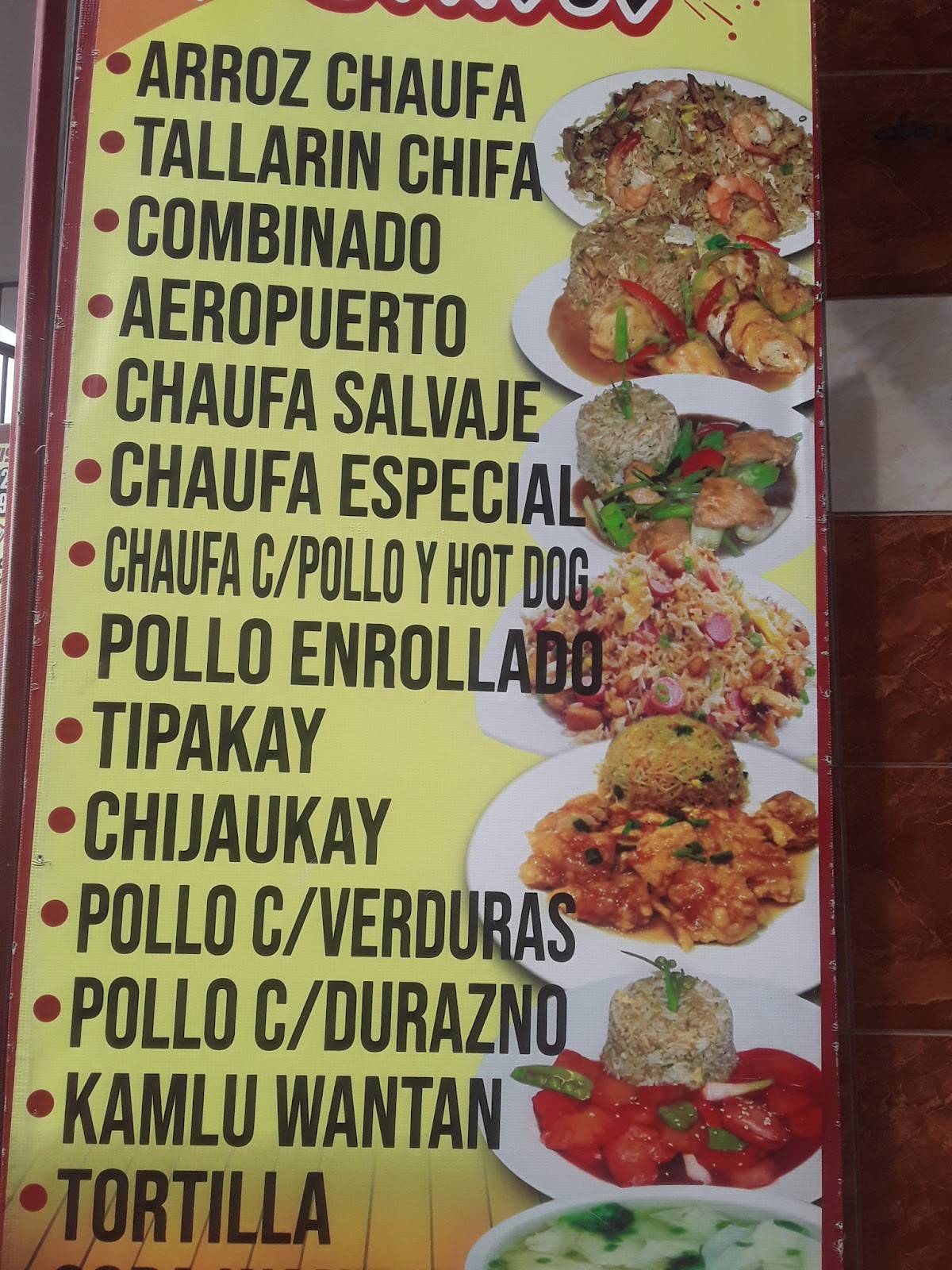 Carta del restaurante Polleria Don Felipe, Santa Anita, Paradero Bayobar