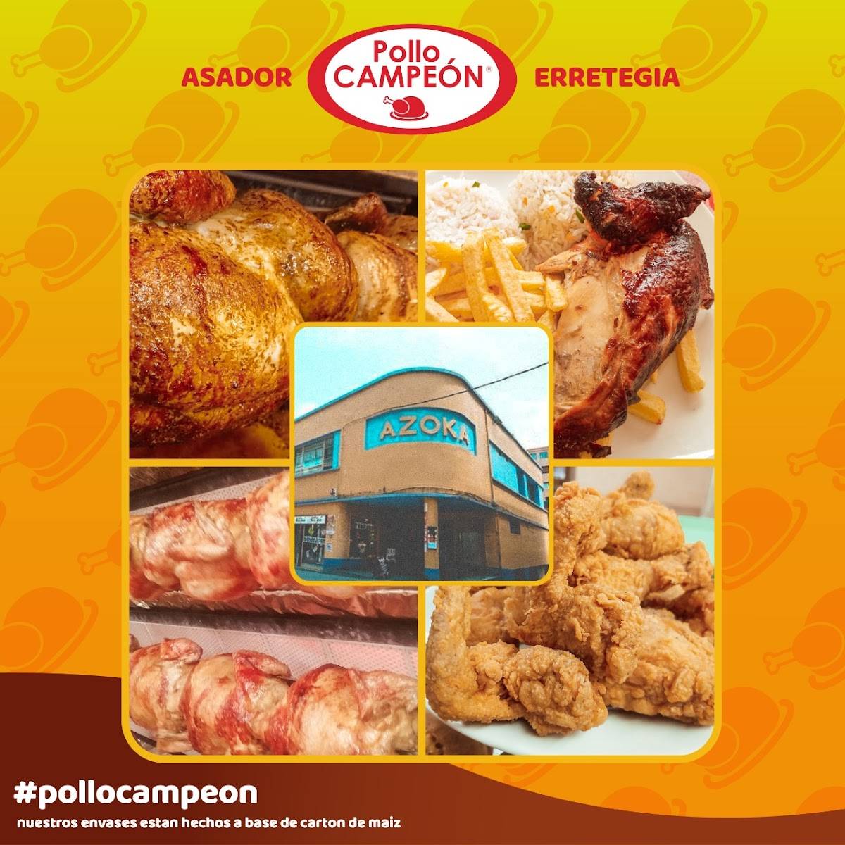 Carta del restaurante Pollo Campeón Algorta, Guecho