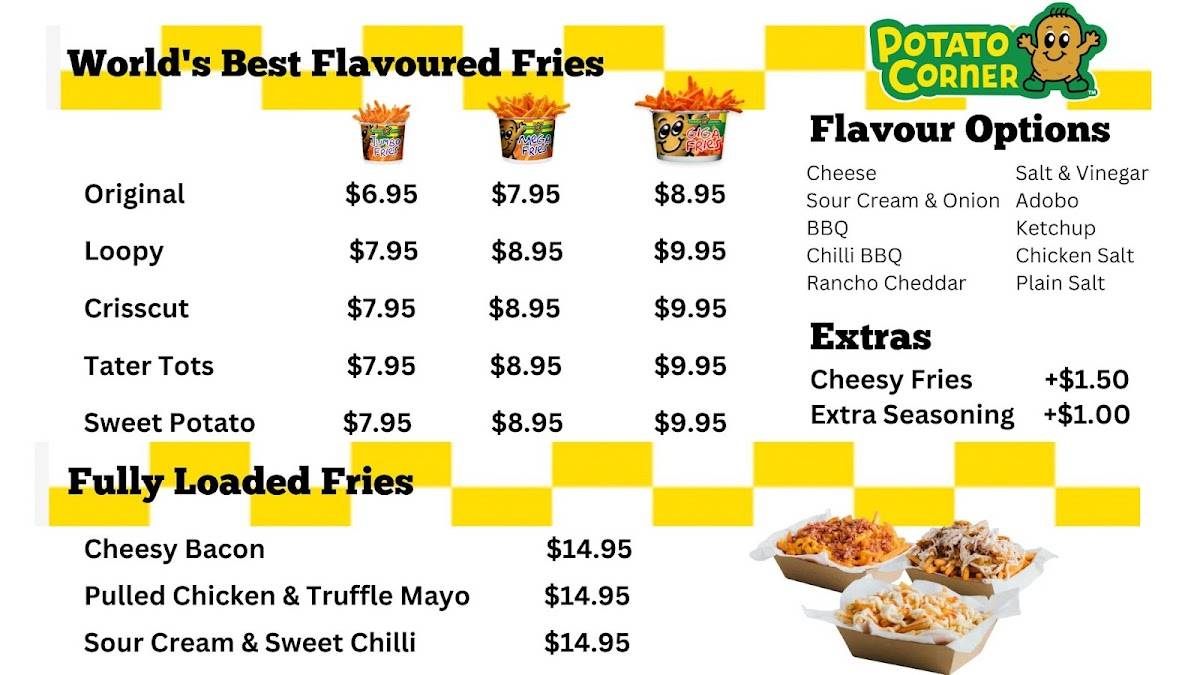 Menu at Potato Corner Cobblebank fast food, Melton South