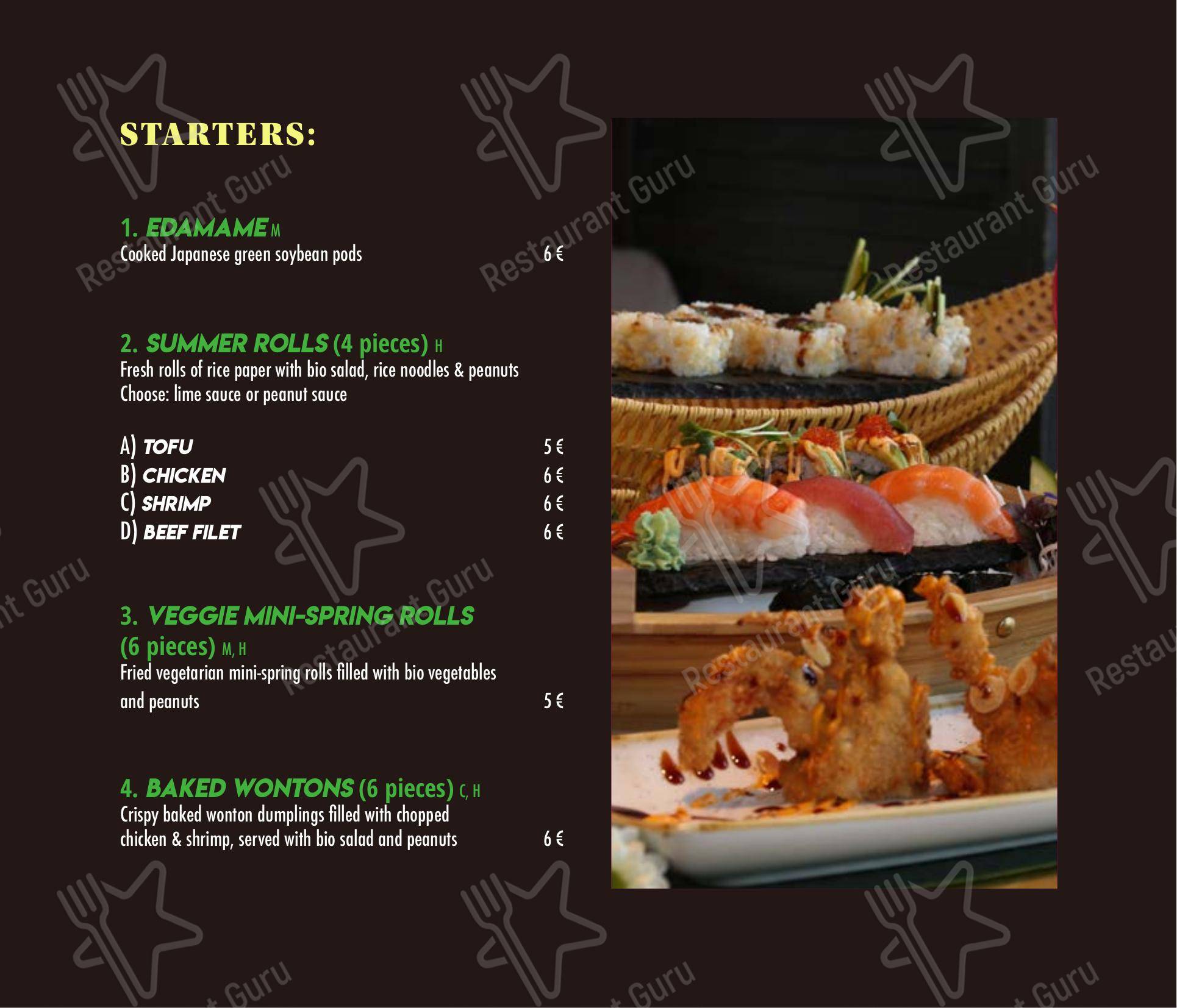 Speisekarte von Mami Dang restaurant, Potsdam