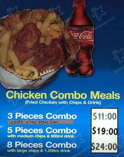 Menu at Poulets Chicken Express Fine Dining Restaurant Katoomba, Katoomba