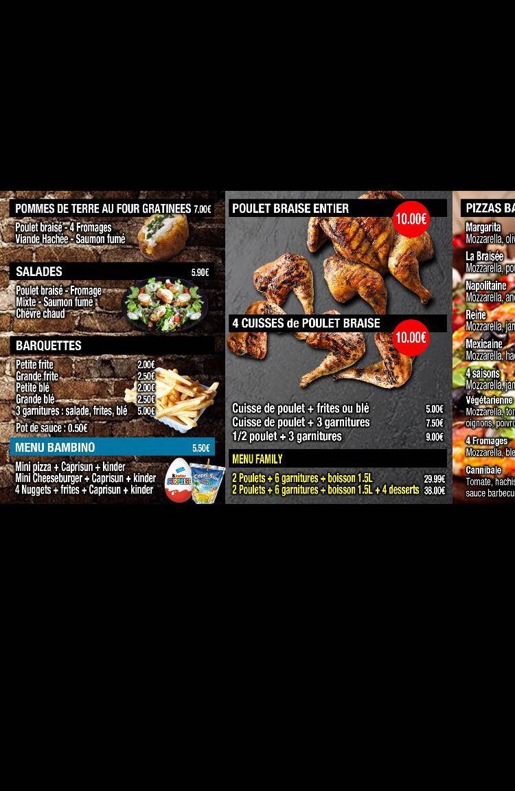 Menu at Poutchi BbQ, Metz