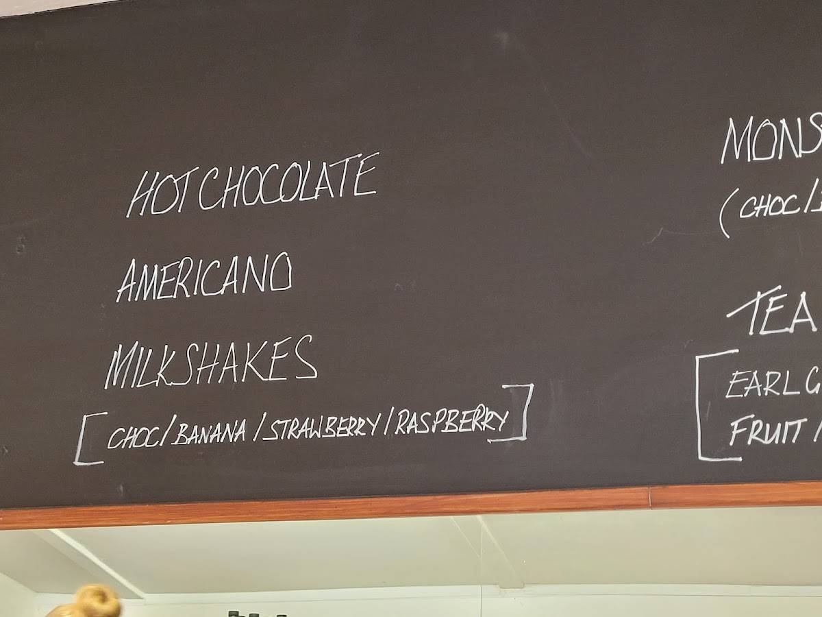 Menu at Powmill Milk Bar LTD, England, Rumbling Bridge