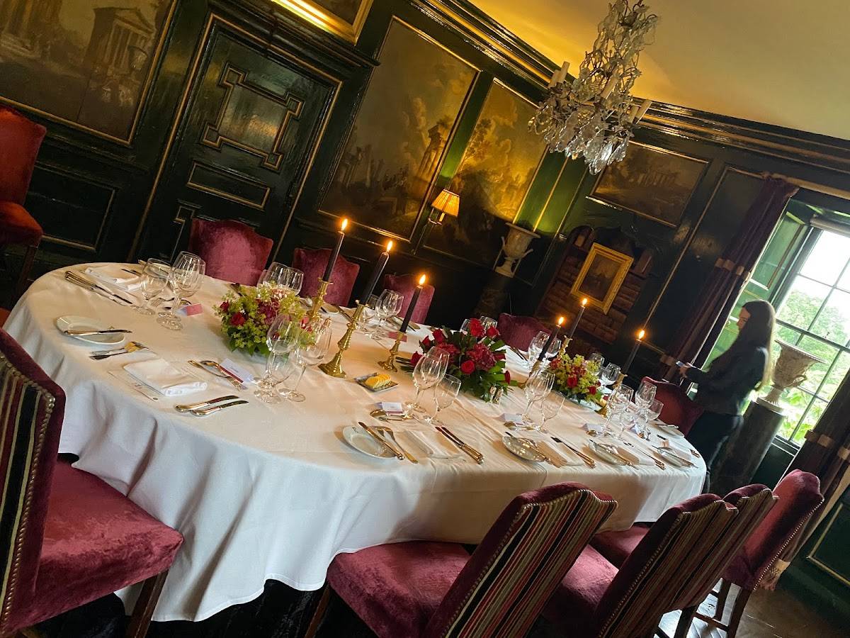 Menu at Prestonfield House restaurant, Edinburgh