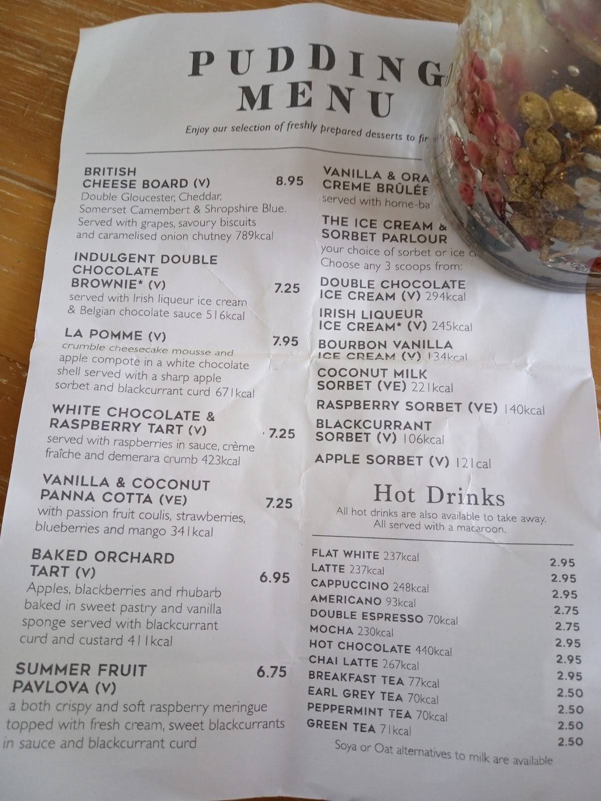 Menu at Priory Hotel Portbury pub & bar, Bristol