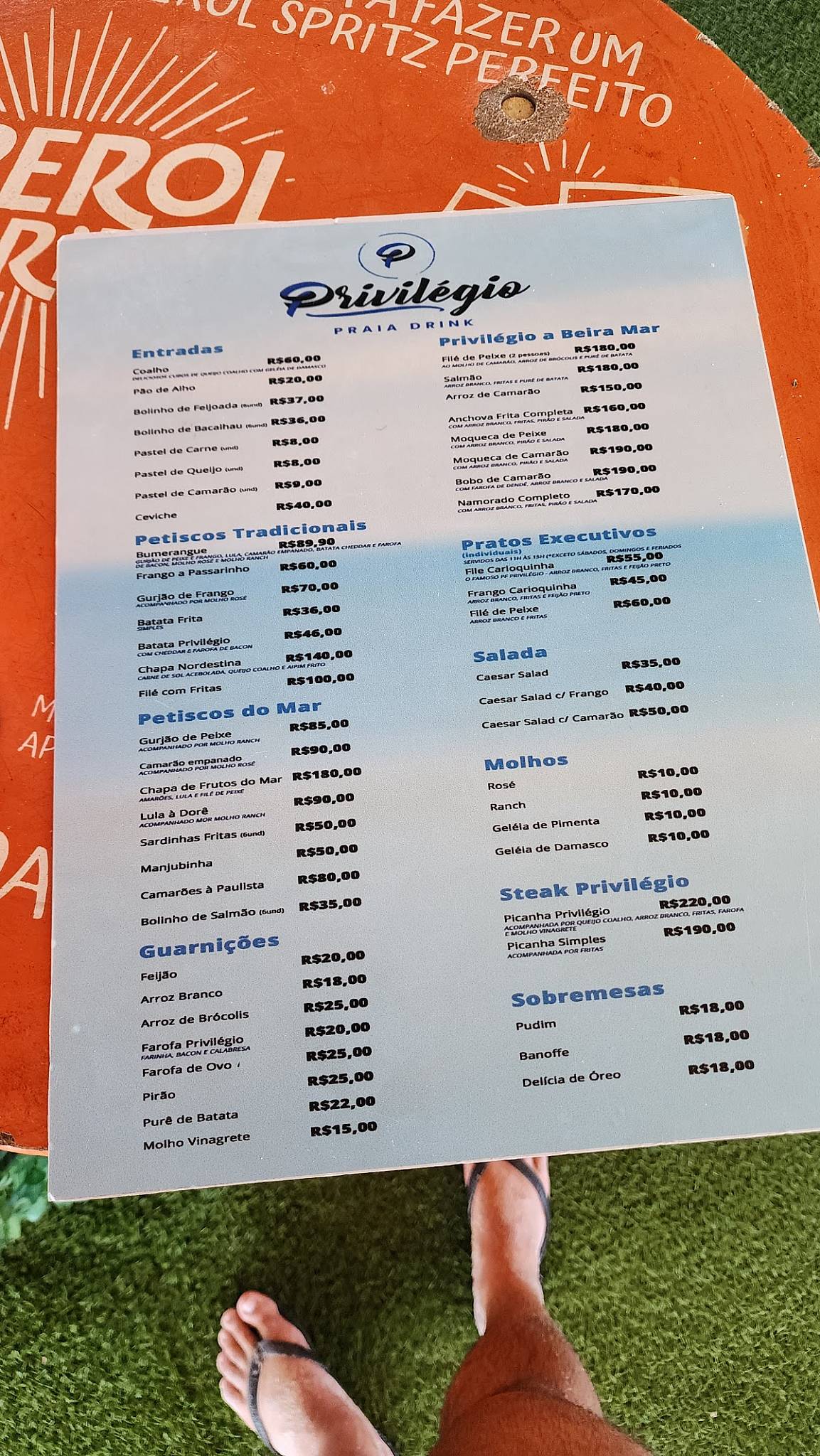 Menu em Privilégio Praia Drink pub & Bar, Rio de Janeiro
