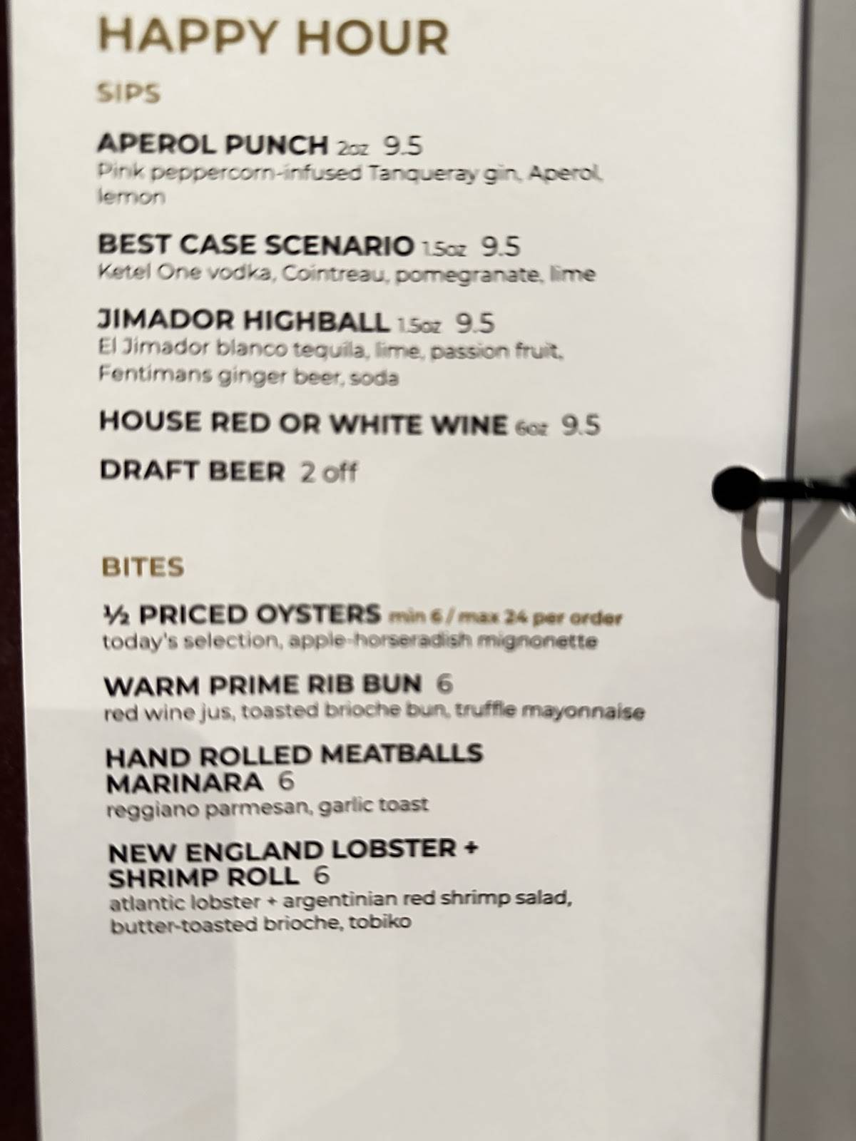 Menu at Atlas Steak + Fish pub & bar, Burnaby