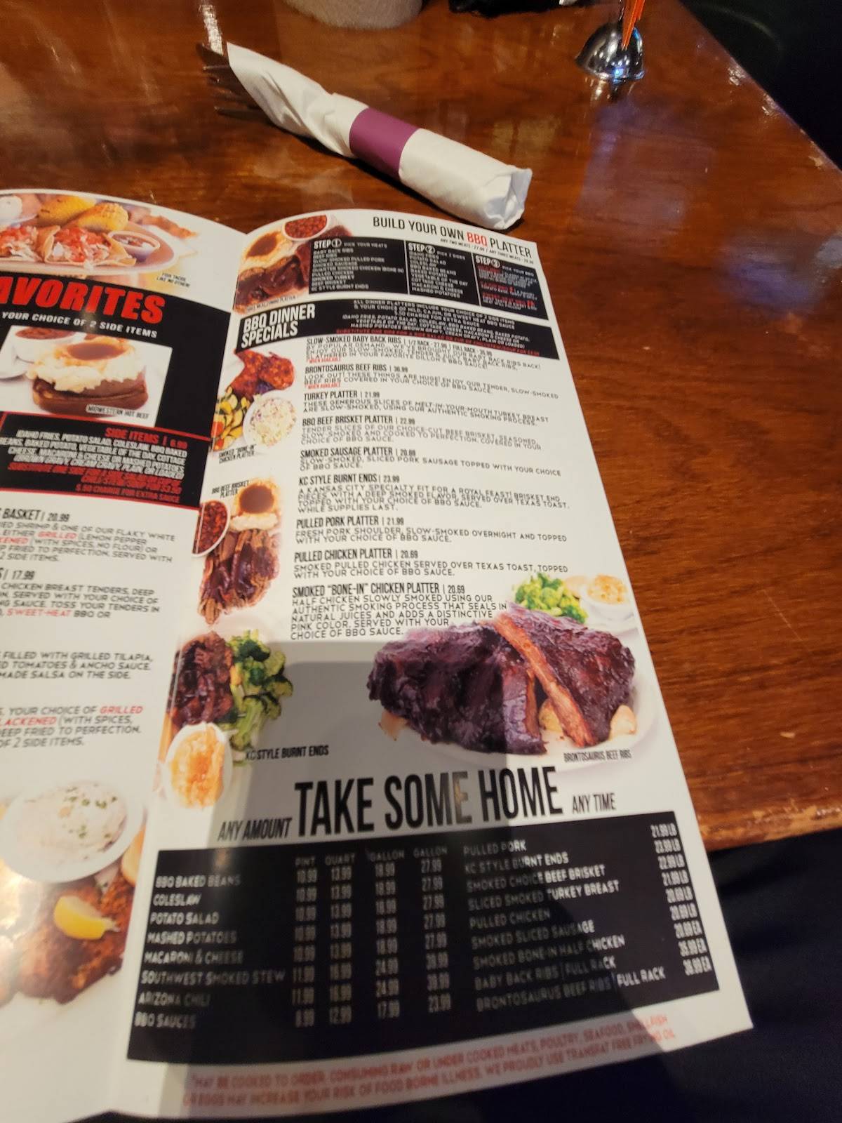 Menu at Dillon's KC BBQ Arrowhead, Glendale, N 59th Ave