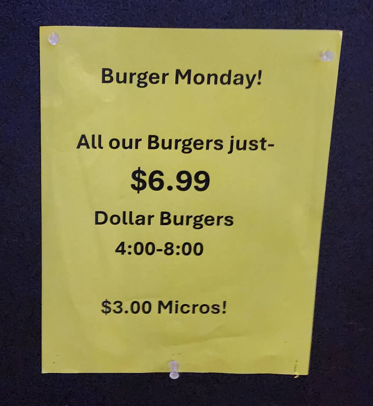Menu at Fat Moose Bar & Grill, Woodland