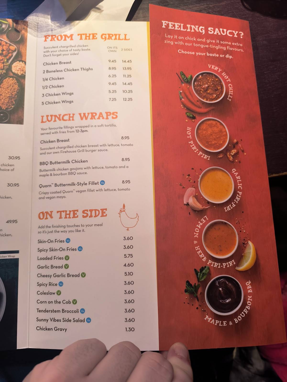 Menu at Firehouse Grill pub & bar, Minehead