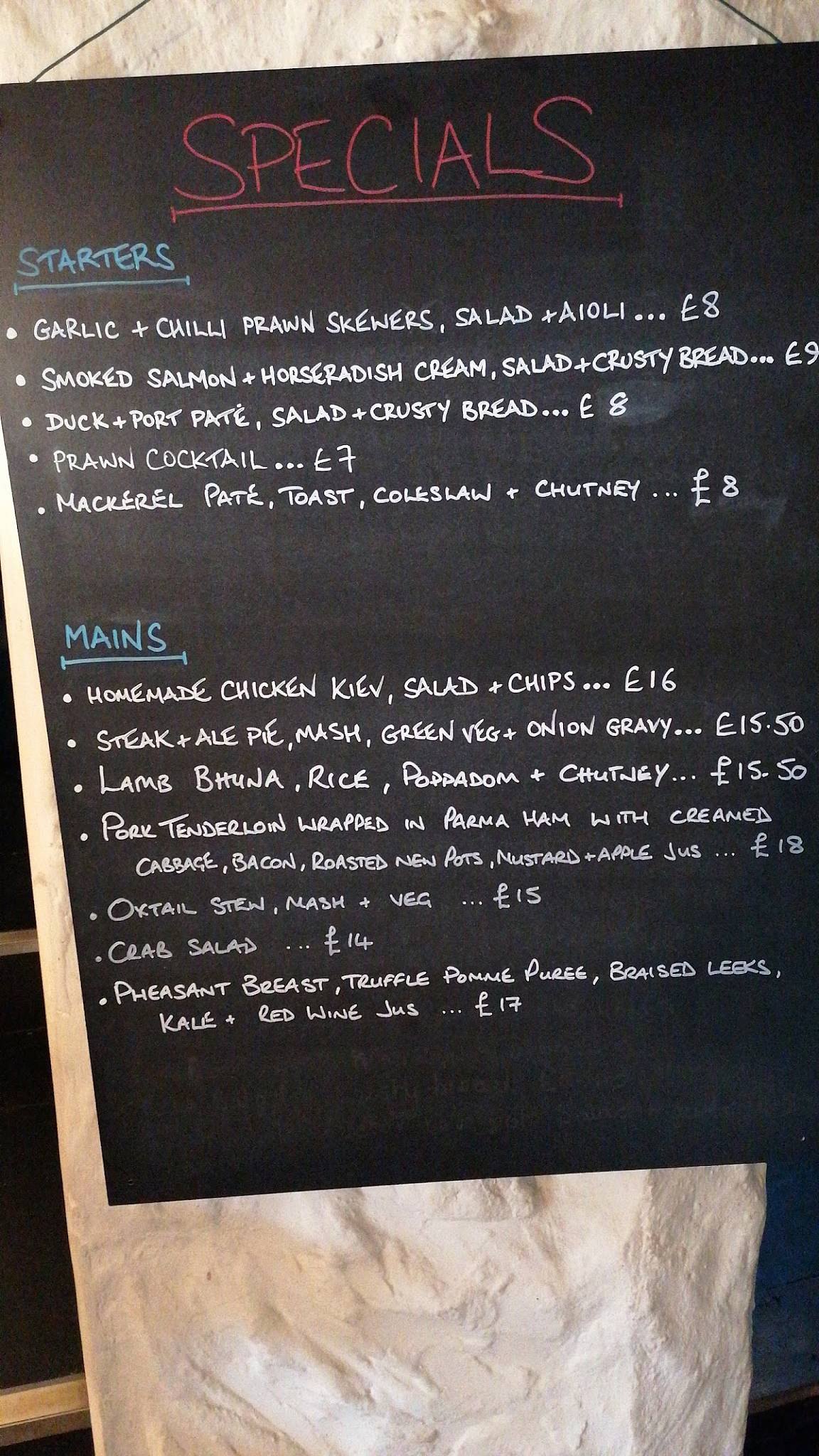Menu at Holman Clavel Inn pub & bar, Pitminster