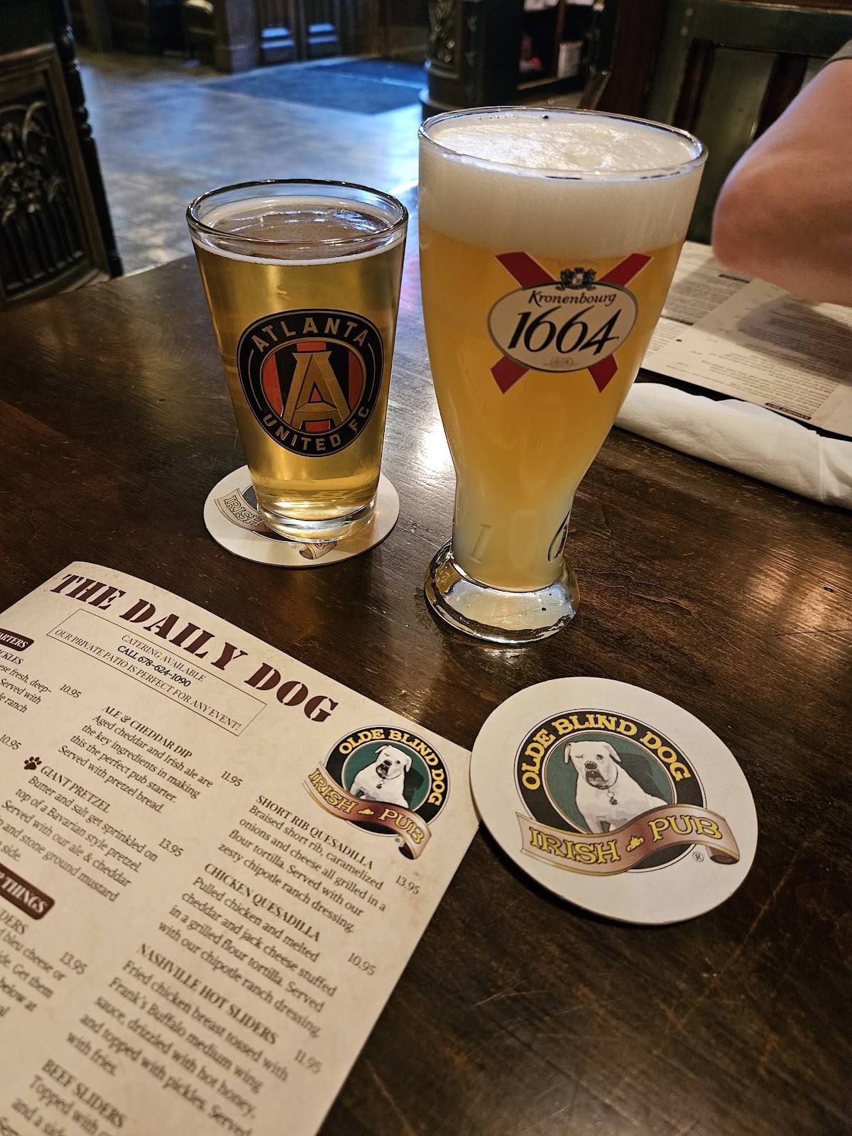 Menu at Olde Blind Dog Irish Pub, Milton, Crabapple Rd #100