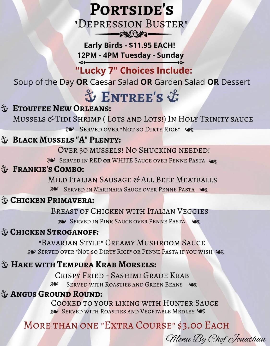 Menu at Portside Pub & Grille, Sebastian
